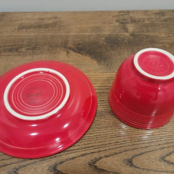 Fiestaware | Dining | Fiestaware Cup Saucer Scarlett 2 Sets | Poshmark